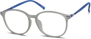 Zenni Vintage Inspired Round Frame Glasses - Gray