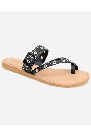 Splendid Sutton Studded Sandals - Black