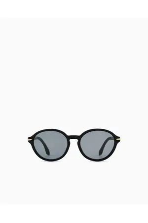 Giorgio Armani Oval Sunglasses - Black