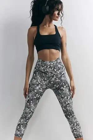 Free People Never Better Printed Capri Leggings - Daisy Maize Combo