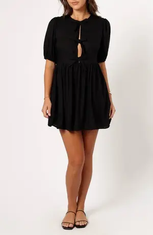 PETAL & PUP Harlyn Mini Dress - Black