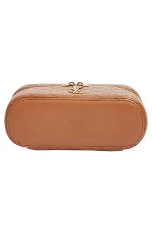 Saint Laurent Mini Gaby Quilted Leather Vanity Case - Fox