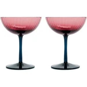 La DoubleJ Champagne Coupe Set Of 2 - Viola Purple
