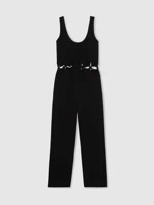 REISS Miniva Atelier Cut-out Waist Jumpsuit