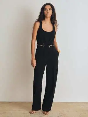 REISS Miniva Atelier Cut-out Waist Jumpsuit
