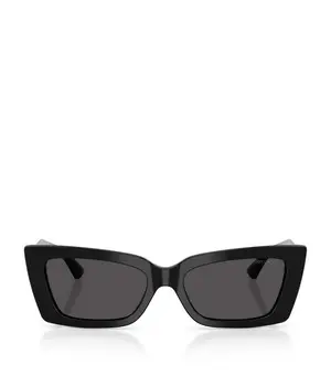 JIMMY CHOO Cat Eye Sunglasses - Black