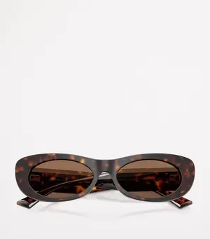 JIMMY CHOO Havana Oval Sunglasses