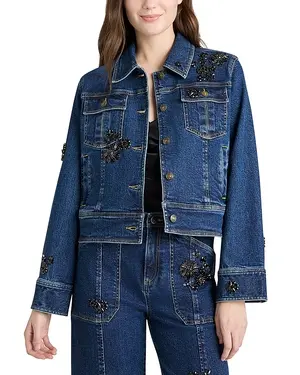 Cinq À Sept Embellished Riviera Denim Jacket