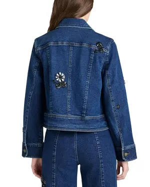 Cinq À Sept Embellished Riviera Denim Jacket