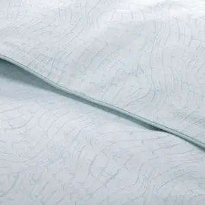 AMALIA HOME COLLECTION Matiz Jacquard Duvet Cover, Queen - Turquoise/aqua