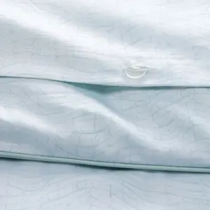 AMALIA HOME COLLECTION Matiz Jacquard Duvet Cover, Queen - Turquoise/aqua