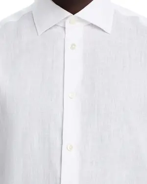 MAURIZIO BALDASSARI Linen Sport Shirt - White