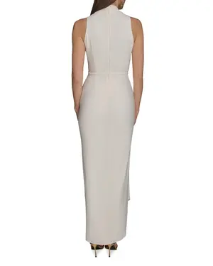 Donna Karan New York Ruched Gown With Hardware Trim - Pristine