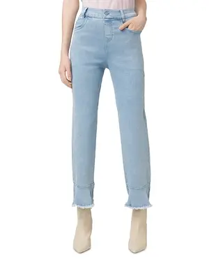 Hue High-rise Ruffle-hem Skimmer Jeans - Classic Light