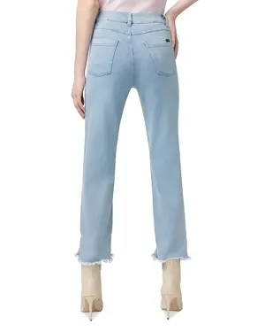 Hue High-rise Ruffle-hem Skimmer Jeans - Classic Light