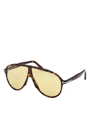 TOM FORD Vladamir Pilot Sunglasses 65mm Havana/brown