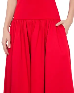 Alice + Olivia Oriana Strapless Drop Waist Gown