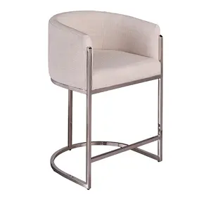 UNIVERSAL Audrey Counter Chair Pavane White