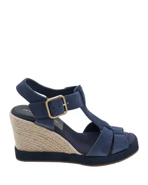 Andre Assous Farami Sole Motion Wedge Sandals - Navy