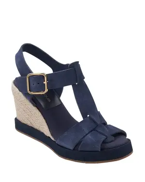 Andre Assous Farami Sole Motion Wedge Sandals - Navy