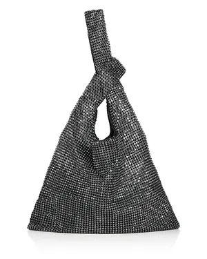 Aqua Crystal Evening Bag - Black