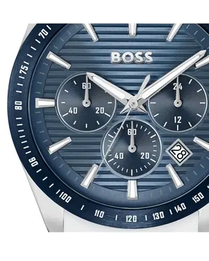 Hugo Boss Strike Chronograph Watch - Blue/white