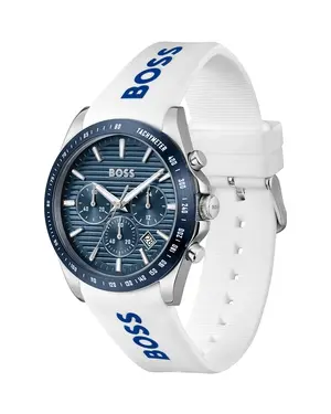 Hugo Boss Strike Chronograph Watch - Blue/white