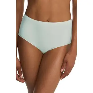 Natori Bliss Bare Cotton High Waist Brief Cloud Green
