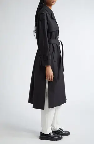 Partow Rory Belted Compact Cotton Trench Coat