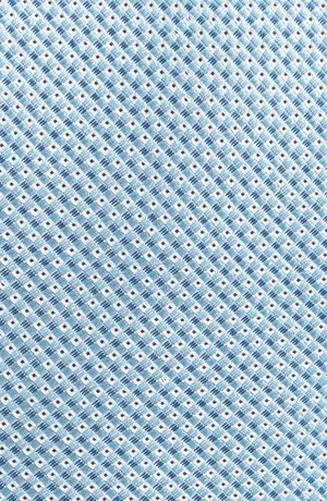 BOSS Micropattern Silk Blend Tie - Light Blue