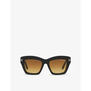 TOM FORD Ft1191 Rectangle-frame Sunglasses - Black