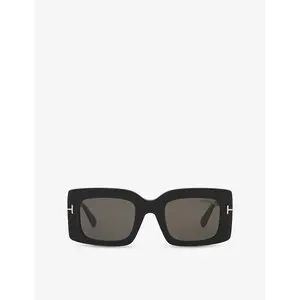 TOM FORD Brigitta Rectangle-frame Sunglasses - Black