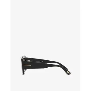 TOM FORD Brigitta Rectangle-frame Sunglasses - Black