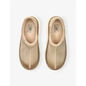 UGG Tasman Lug-sole Suede Slippers - Tan