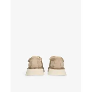UGG Tasman Lug-sole Suede Slippers - Tan