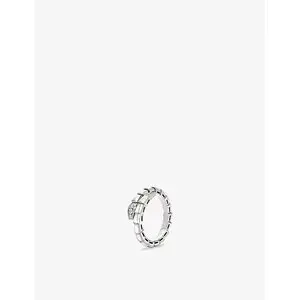 BVLGARI Serpenti Viper Diamond Ring - White Gold