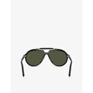 Persol Pilot-frame Sunglasses - Black