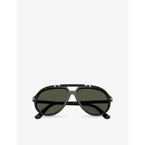 Persol Pilot-frame Sunglasses - Black
