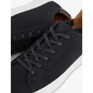REISS Finley Knit Low-top Trainers - Navy