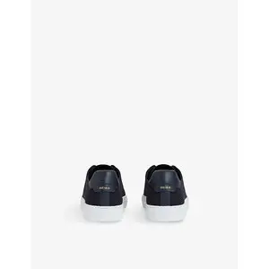 REISS Finley Knit Low-top Trainers - Navy