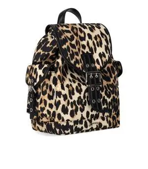 GANNI Bucky Small Animalier Backpack - Brown