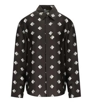 Max Mara Zelig Printed Silk Shirt