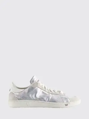 Patrizia Pepe 93 Laminated Leather Sneakers - Silver