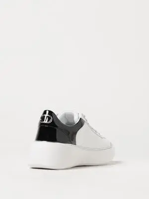 TWINSET Platform Sneakers With Metallic Accents