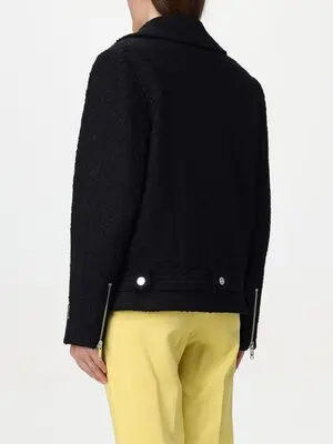 GANNI Textured Moto Jacket