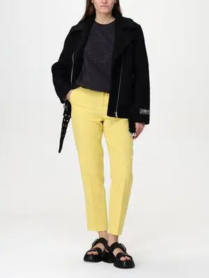 GANNI Textured Moto Jacket - Black