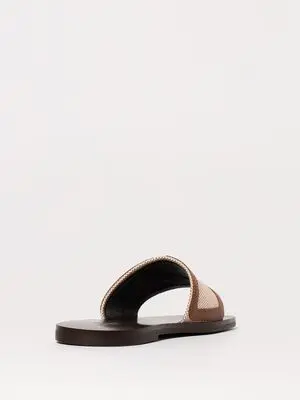 Valentino Garavani And Canvas Slides