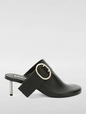 JIL SANDER Buckled Mule Shoes - Black