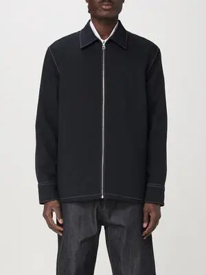 JIL SANDER Zip-up Jacket With Contrast Stitching - Blue