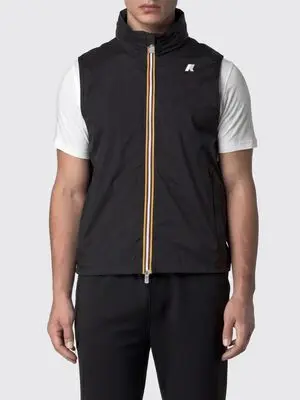 K-WAY Sleeveless Zip-up Vest - Black